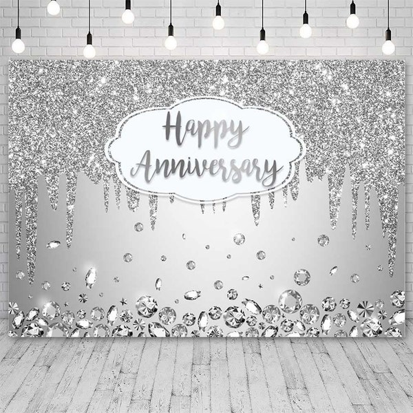 Happy Anniversary Backdrop - Etsy