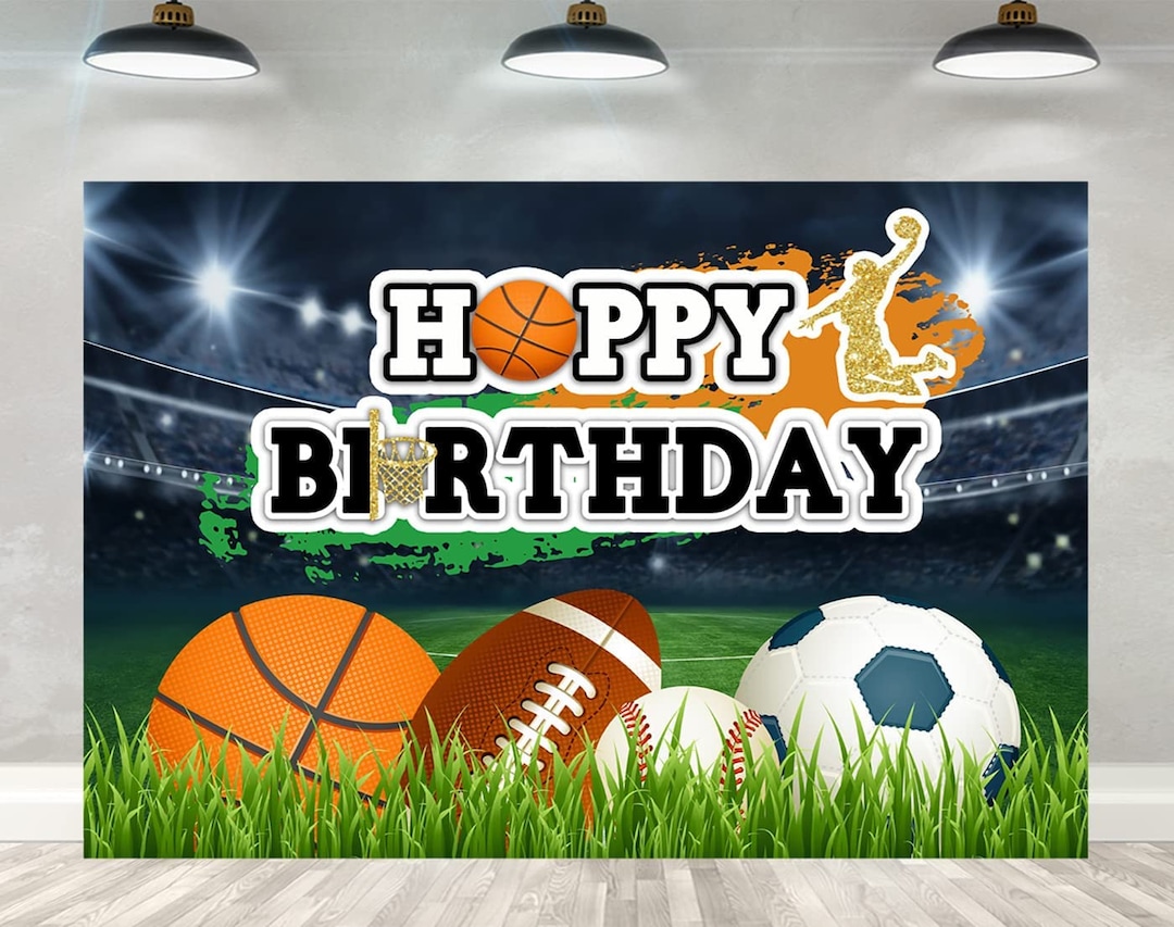 Sports Theme Party Backdrop Baseball Birthday Background for - Etsy