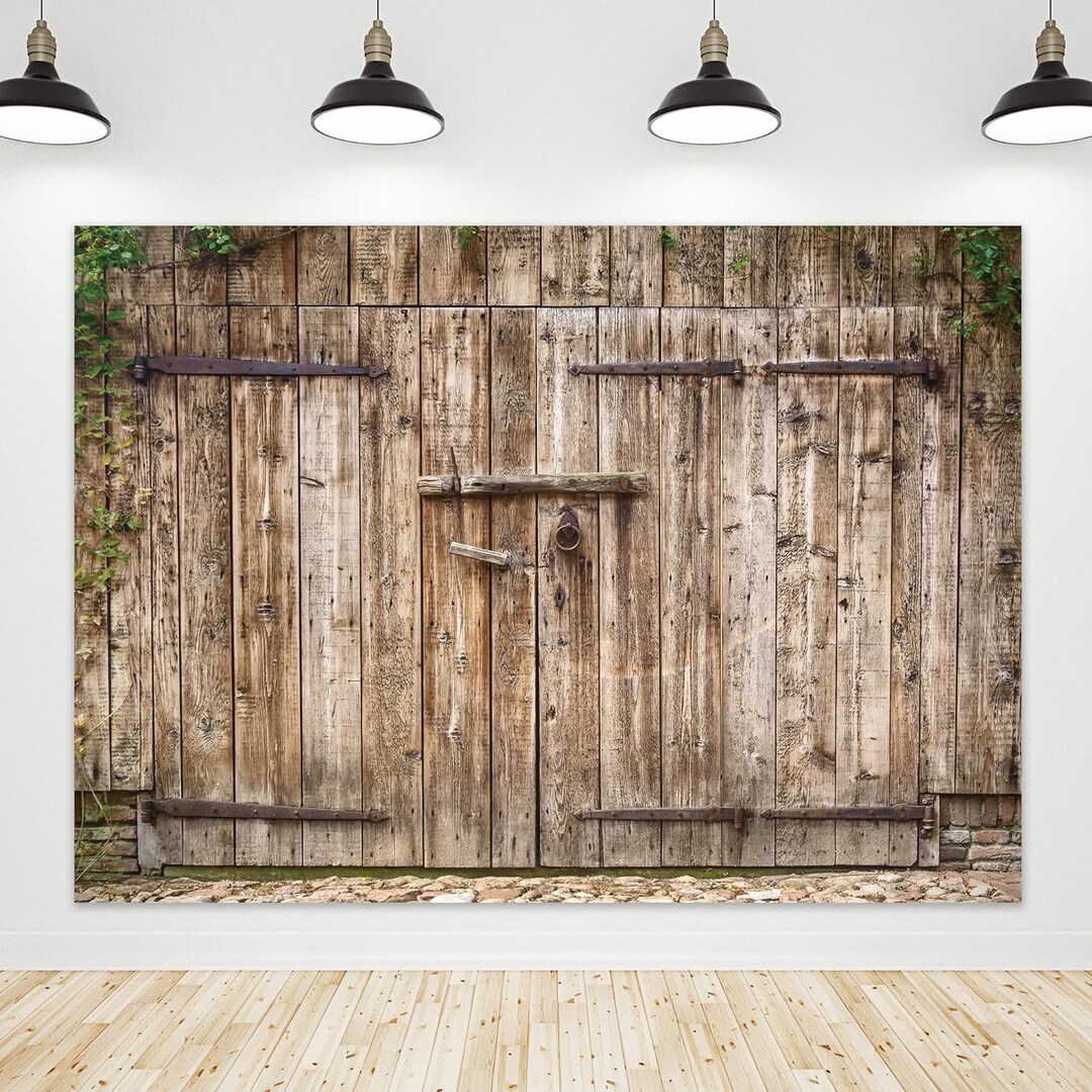 Rustic Retro Antique Brown Wood Backdrop Western Farm Barn Wood ...