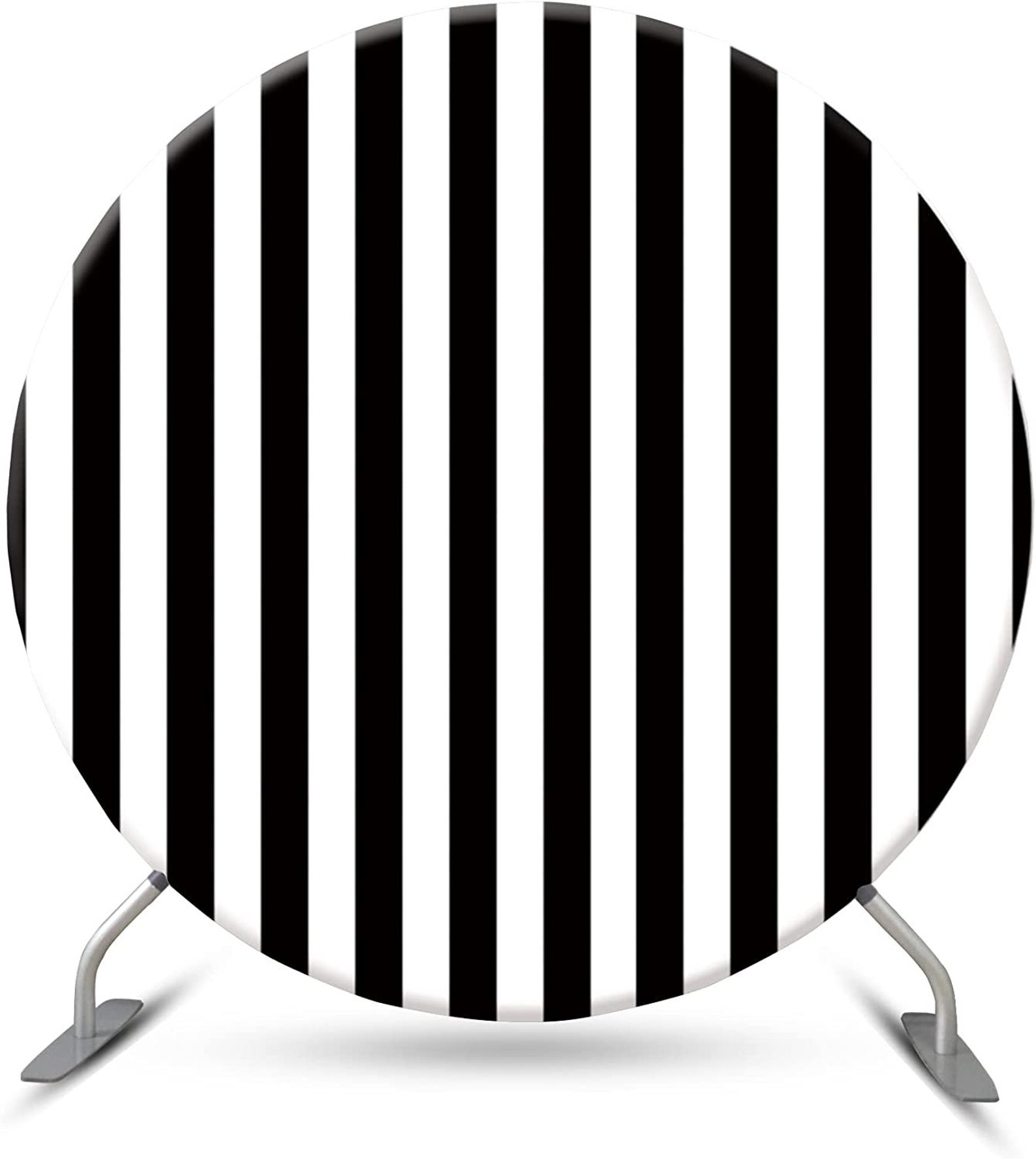 Round Backdrop Coverround Black White Stripe Backdrop - Etsy