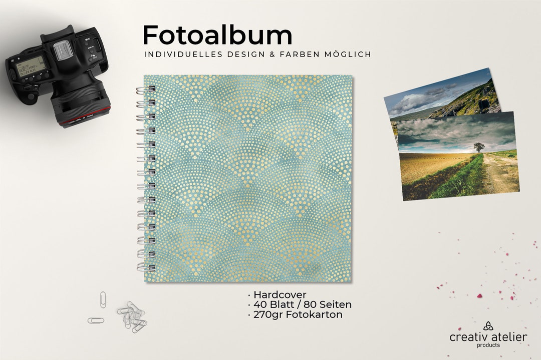 Photo Album - Art-deco 02 | Spiral Album | 270gr Photo Cardboard ...