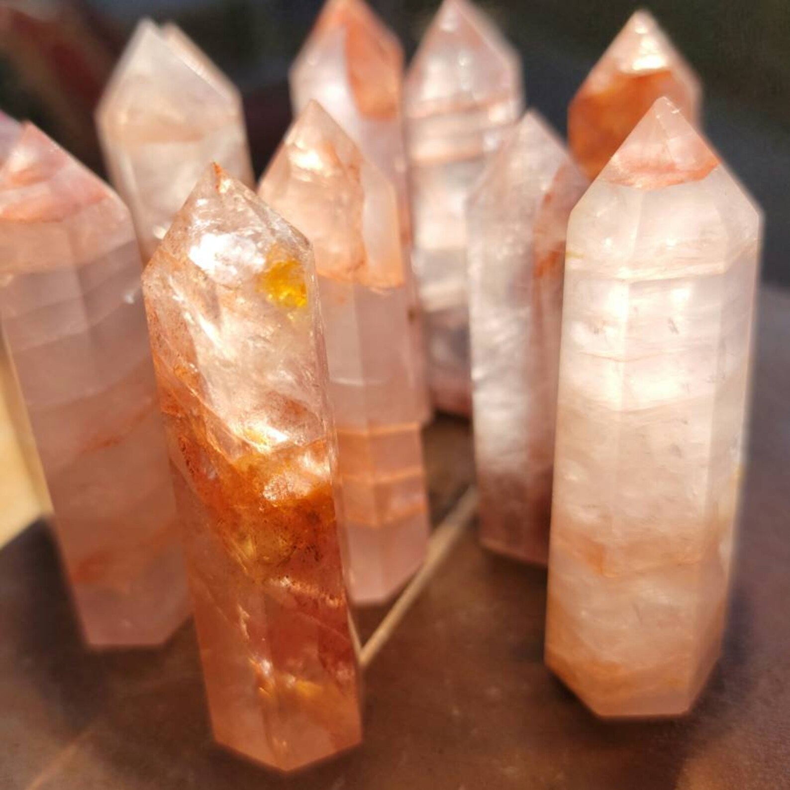 Fire Quartz Towers, Fire Quartz Crystal Towers, Manifesting Crystals ...