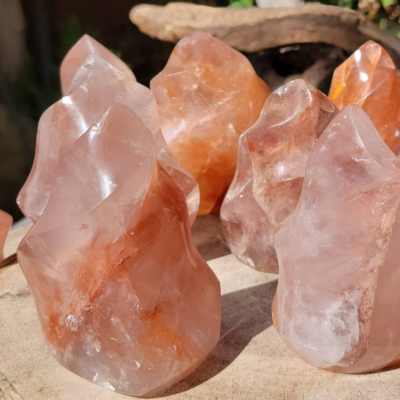 Fire Quartz Flames Fire Fire Quartz Also Known as Hematoid - Etsy