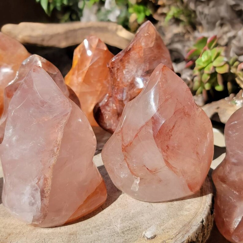 Fire Quartz Flames Fire Fire Quartz Also Known as Hematoid - Etsy