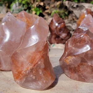 Fire Quartz Flames, Fire Fire Quartz, Also Known as Hematoid Quartz ...
