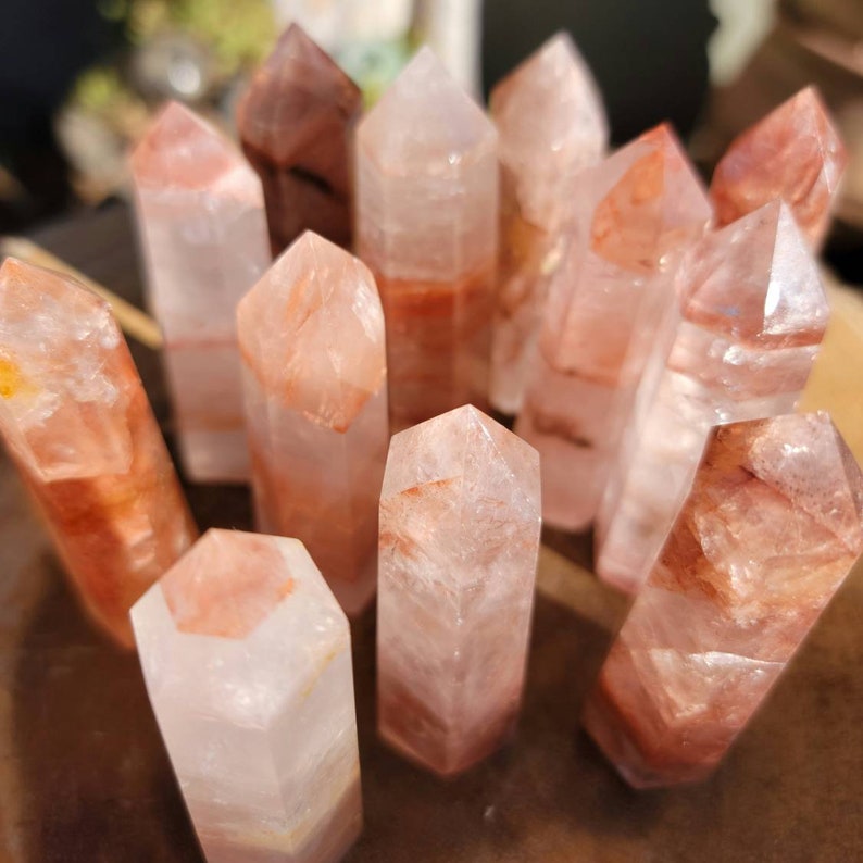 Fire Quartz Towers, Fire Quartz Crystal Towers, Manifesting Crystals ...