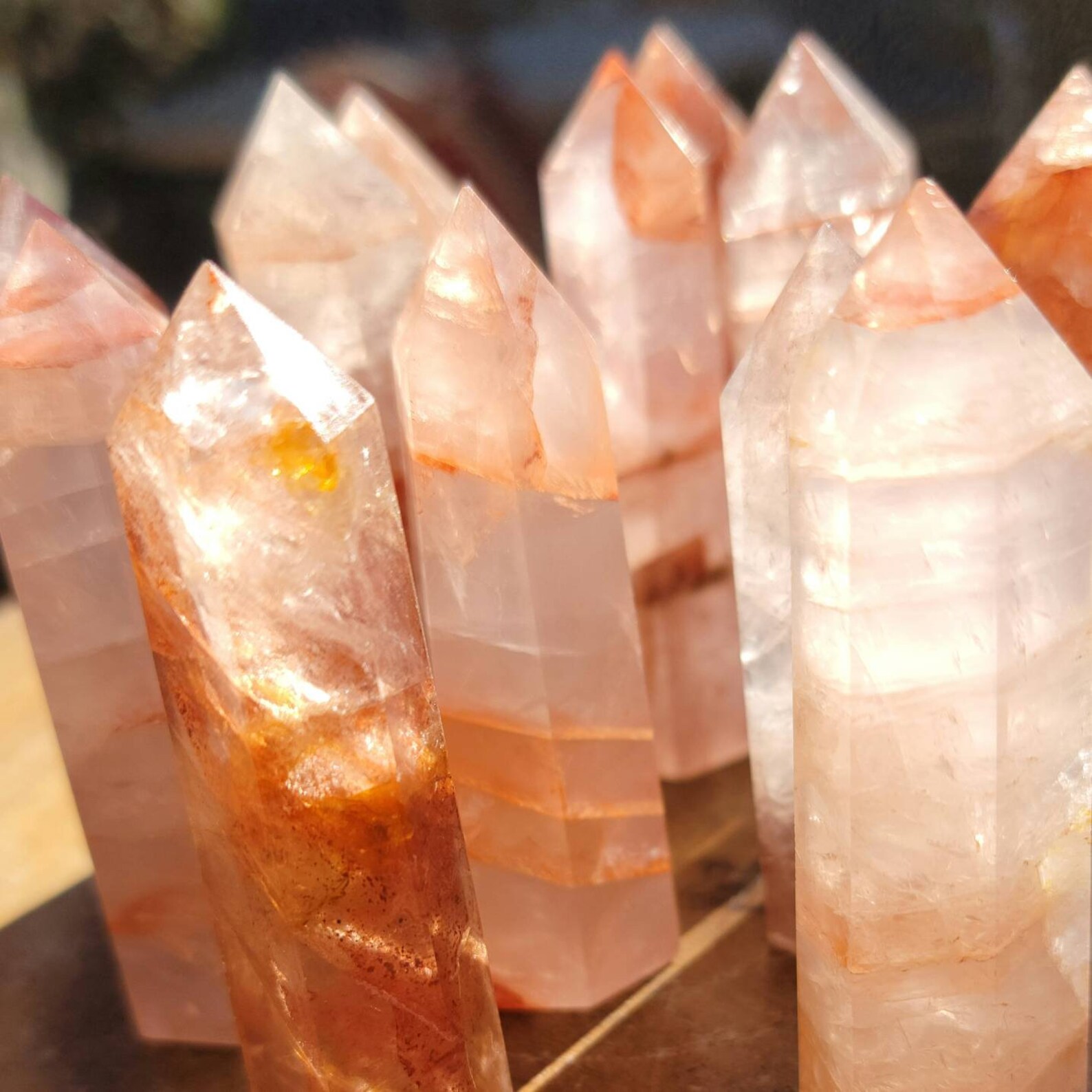 Fire Quartz Towers, Fire Quartz Crystal Towers, Manifesting Crystals ...