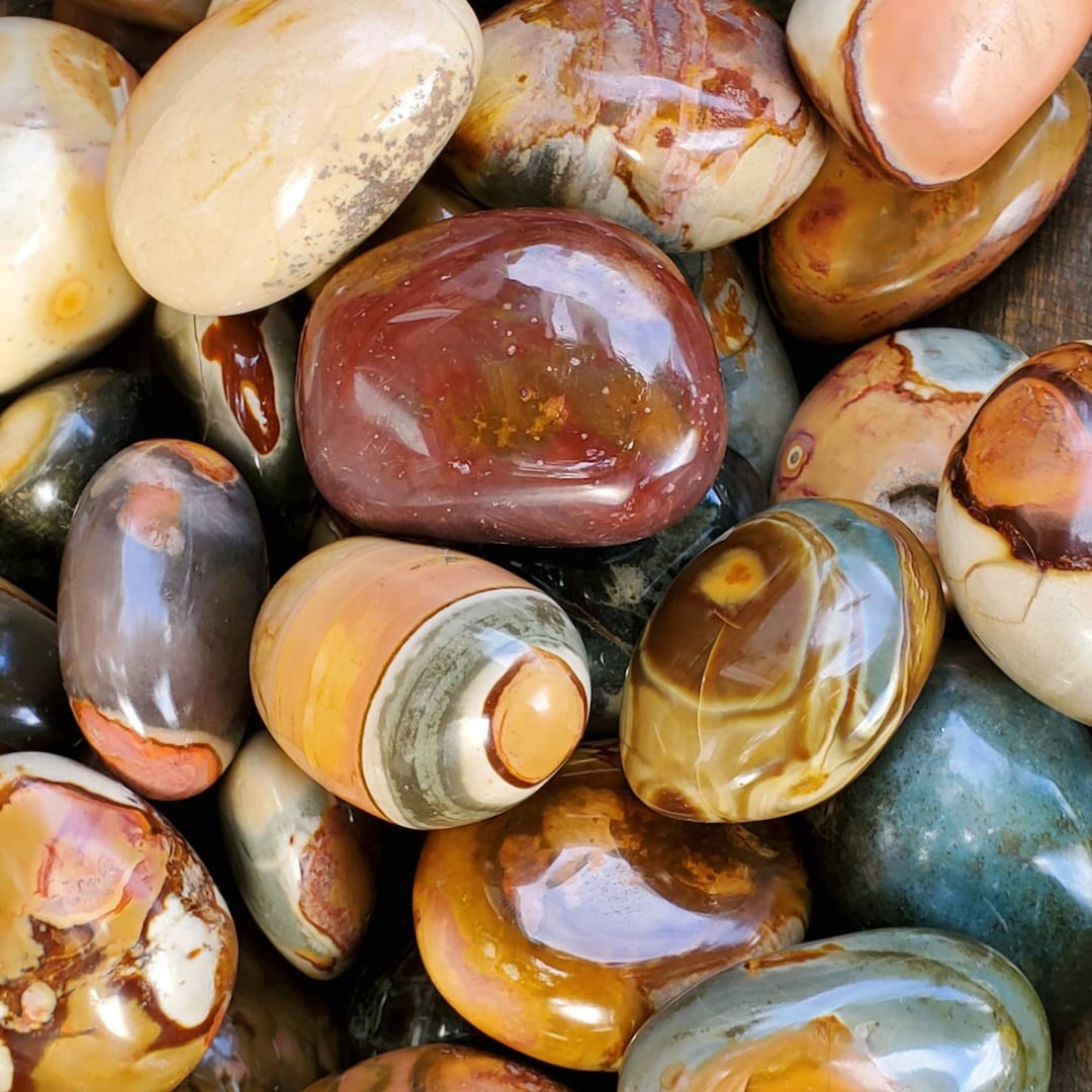 Polished Desert Jasper Aka Polychrome Jasper Stones, Picture Perfect ...