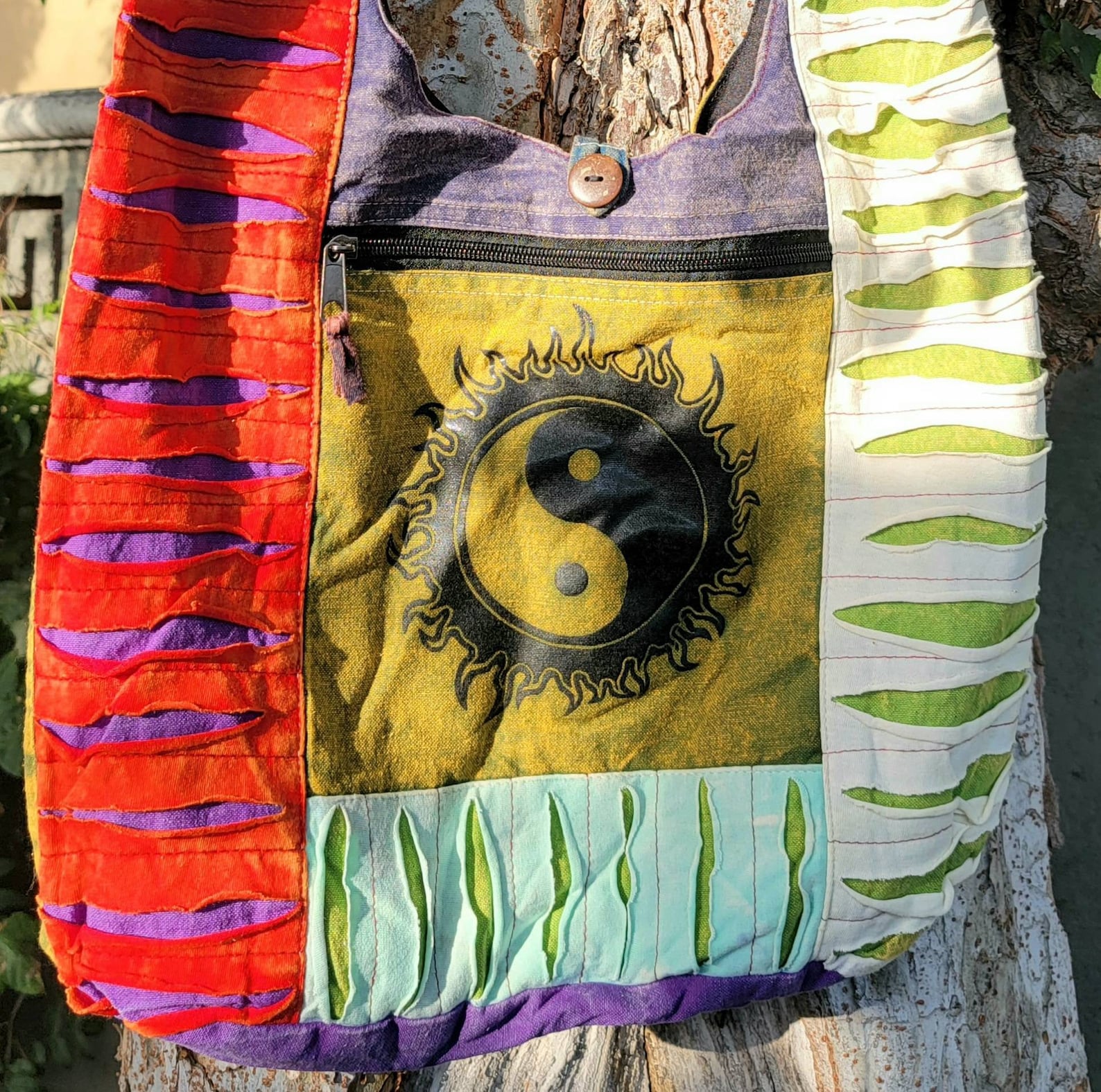 Colorful Boho Shoulder Bags Cotton Bohemian Bags Made in - Etsy