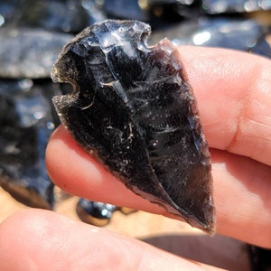Mini Obsidian Arrowheads, Obsidian Arrow Heads, Dragon Glass Spear ...