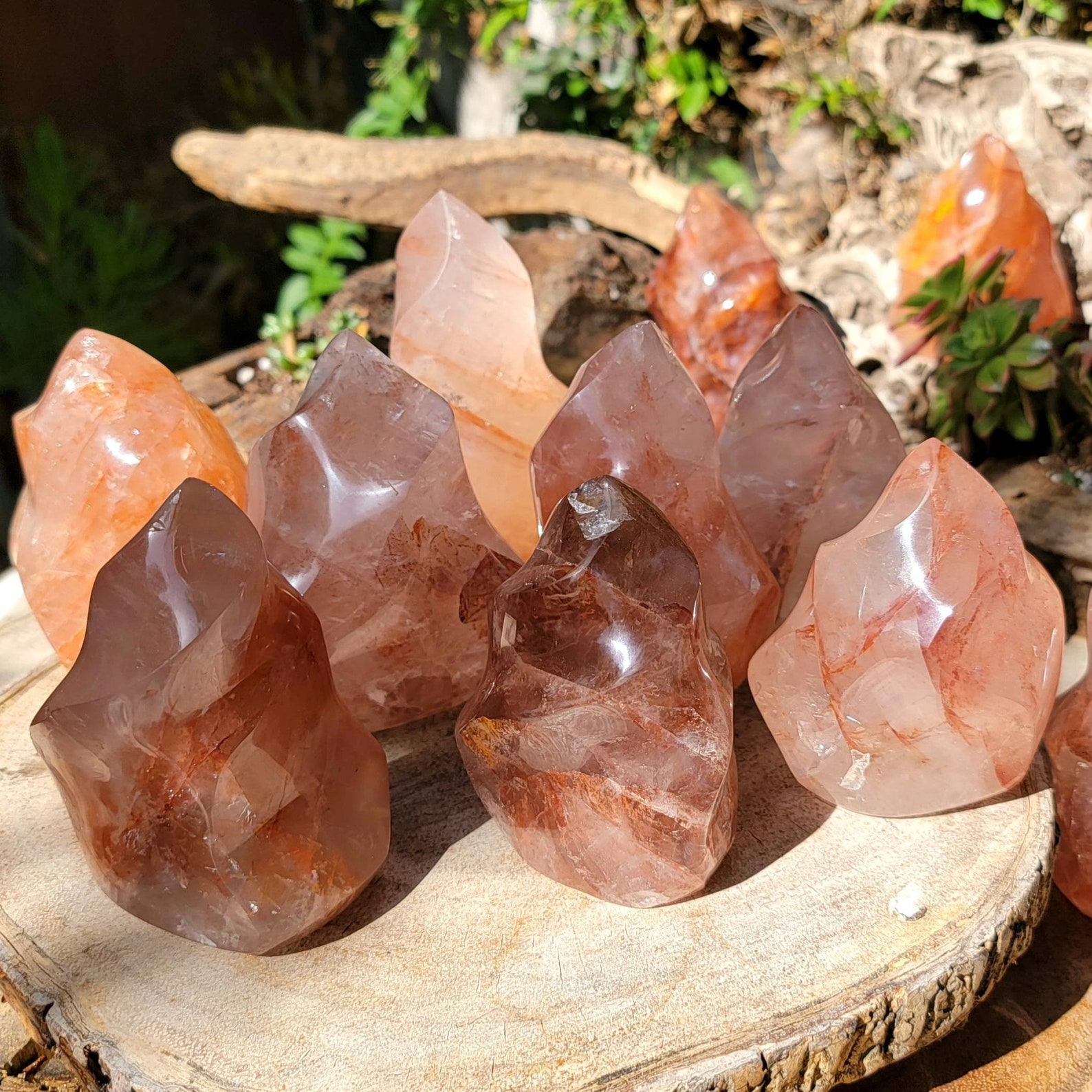 Fire Quartz Flames Fire Fire Quartz Also Known as Hematoid - Etsy