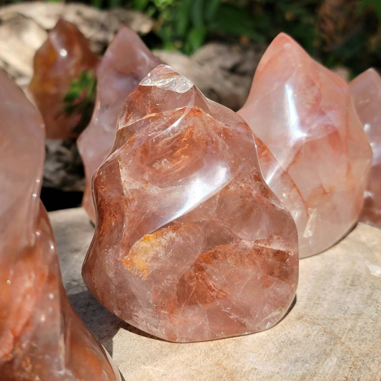 Fire Quartz Flames Fire Fire Quartz Also Known as Hematoid - Etsy