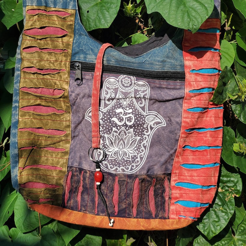 Colorful Boho Shoulder Bags Cotton Bohemian Bags made in | Etsy