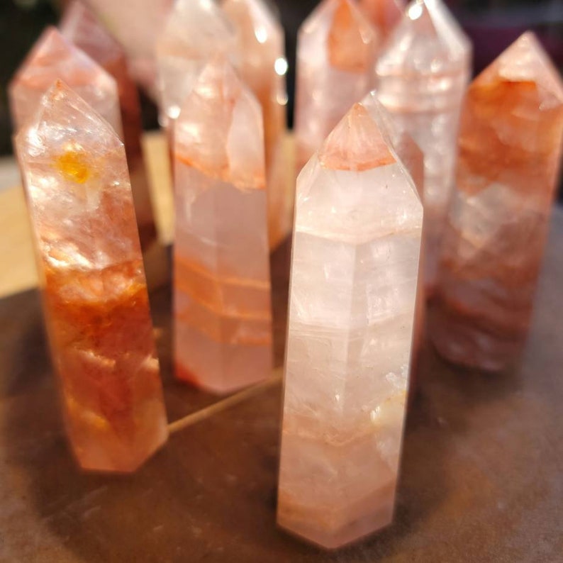 Fire Quartz Towers, Fire Quartz Crystal Towers, Manifesting Crystals ...