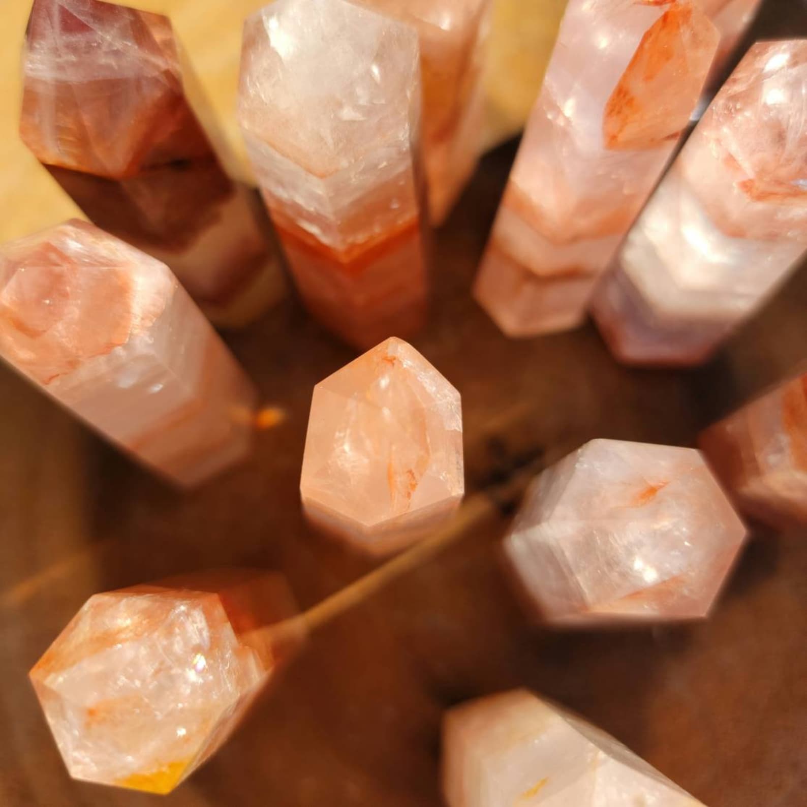 Fire Quartz Towers, Fire Quartz Crystal Towers, Manifesting Crystals ...