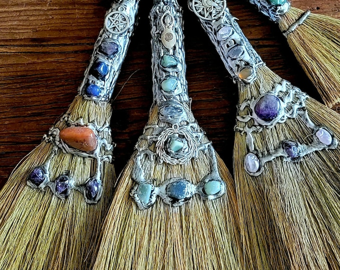 Crystal Embedded Broomsticks, Crystal Charmed Besoms: Sparkle and Shine ...