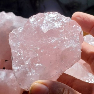 Raw Rose Quartz, Deep Pink Calming Rose Quartz, Energy Vibration of ...