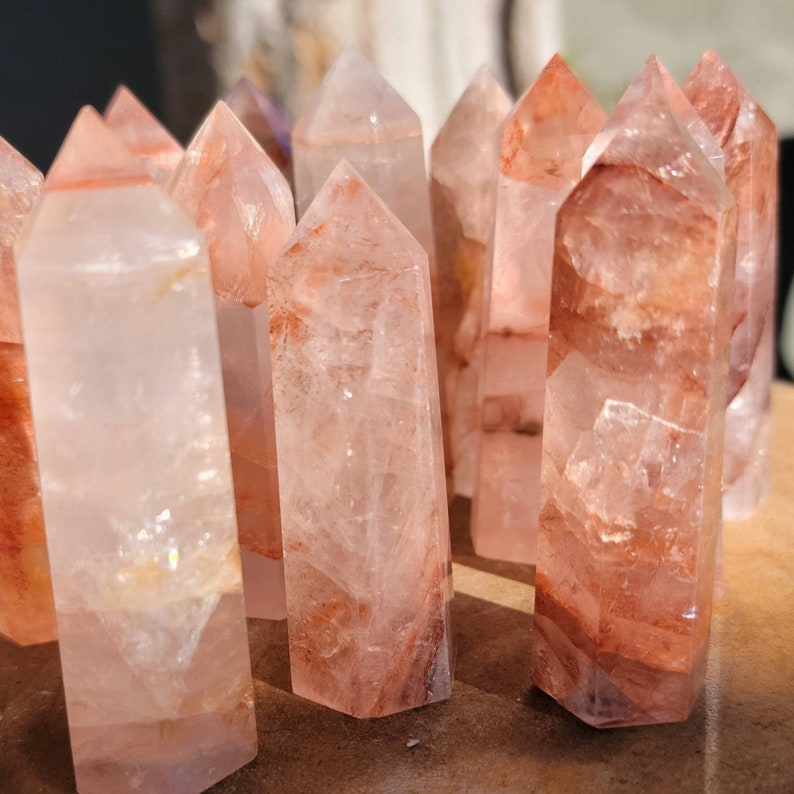 Fire Quartz Towers, Fire Quartz Crystal Towers, Manifesting Crystals ...