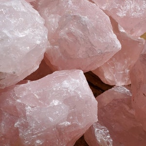 Raw Rose Quartz, Deep Pink Calming Rose Quartz, Energy Vibration of ...