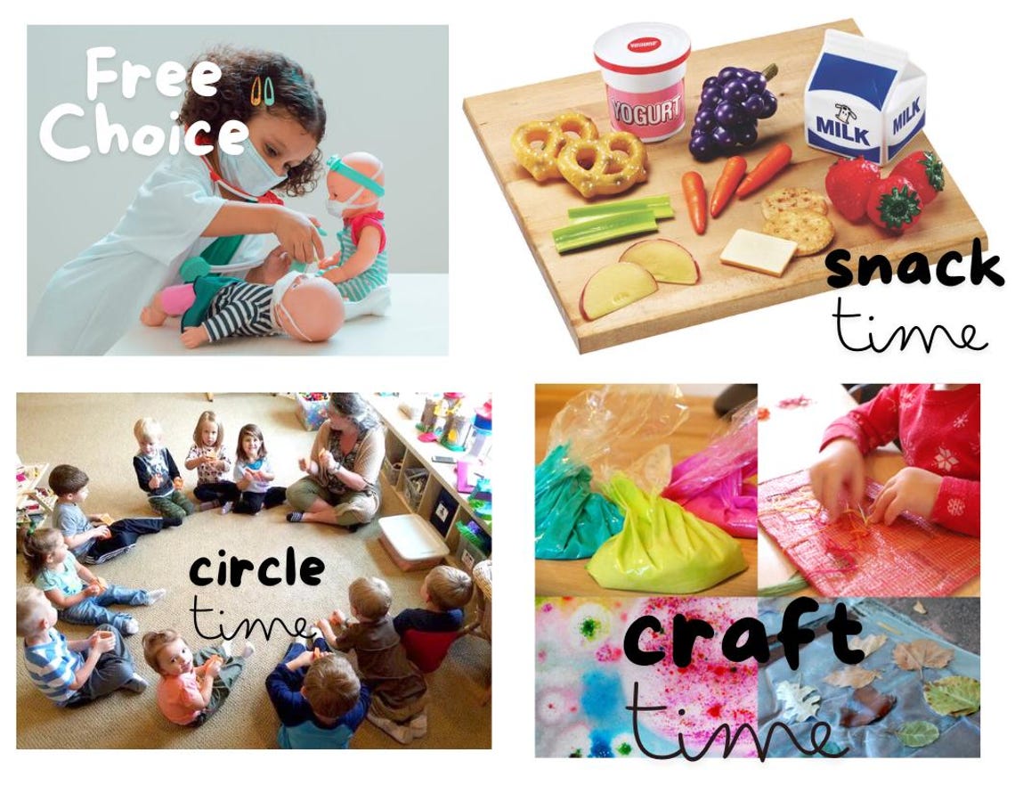 Classroom Visual Schedule Cards- Toddlers - Etsy