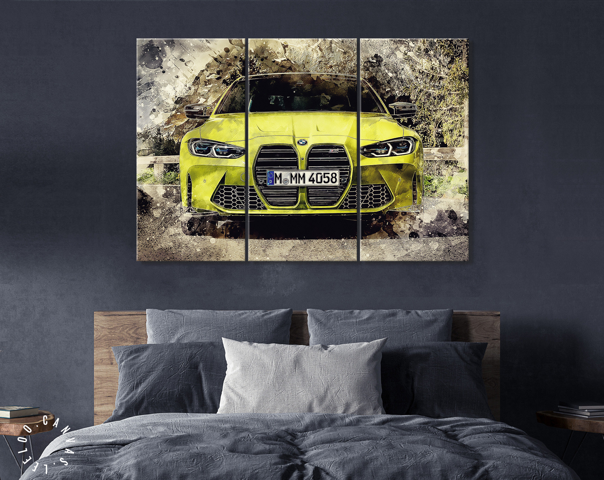 BMW M4 Canvas Print // BMW M4 Coupe G82 // Canvas Wall Art | Etsy