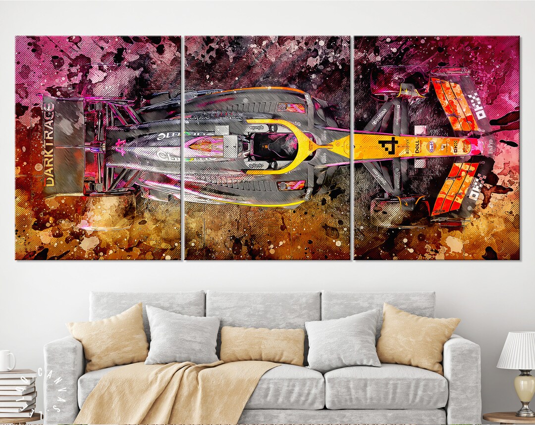 Mclaren MCL36 F1 Top View 2022 Canvas Print // - Etsy