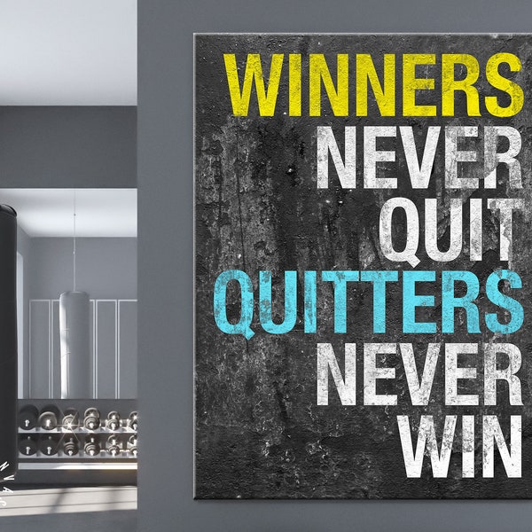 Winners Never Quit - Etsy
