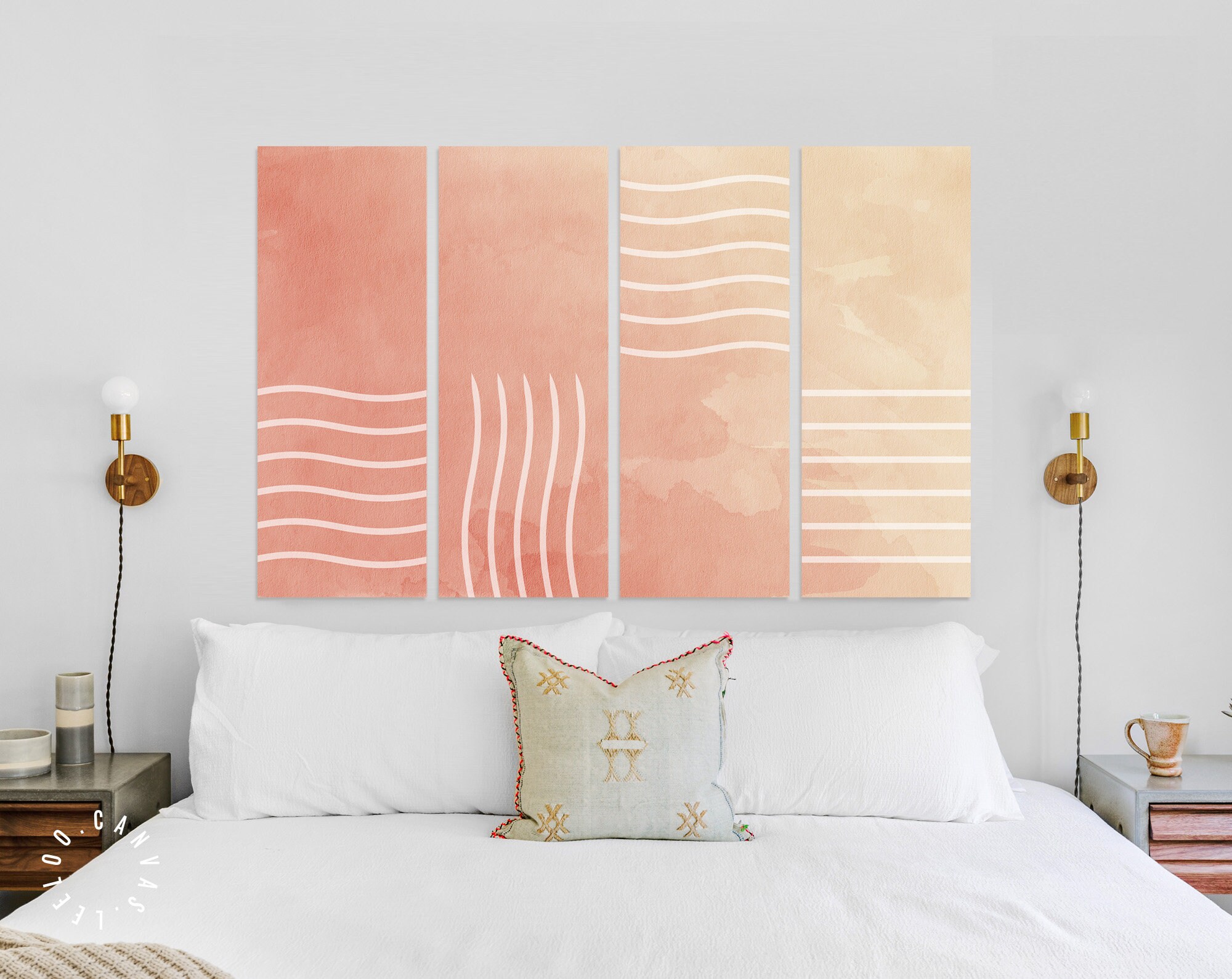 Four Elements Wall Art / Elemental Stones Canvas Print / Water | Etsy