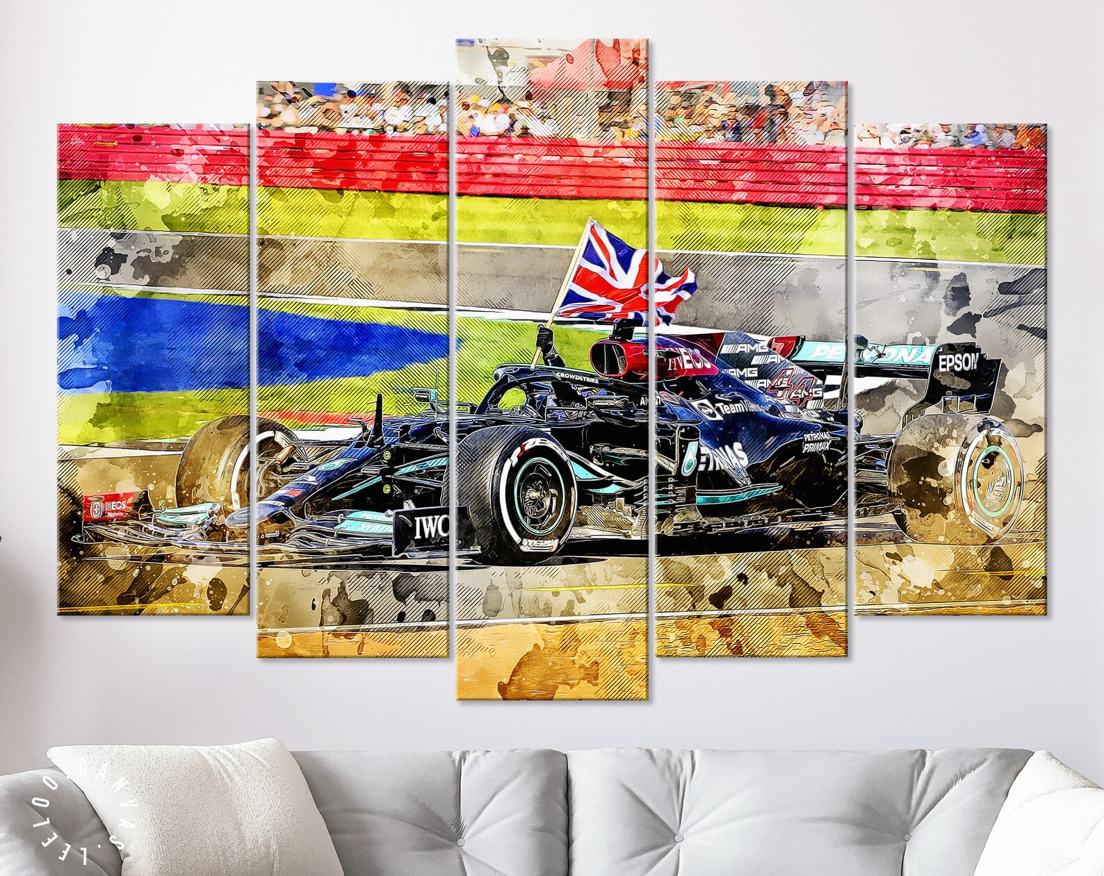 Lewis Hamilton F1 Canvas Print // Formula One Driver Lewis - Etsy
