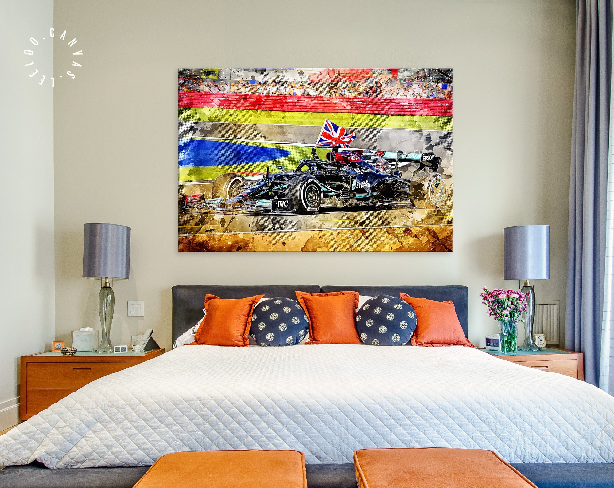 Lewis Hamilton F1 Canvas Print // Formula One Driver Lewis - Etsy