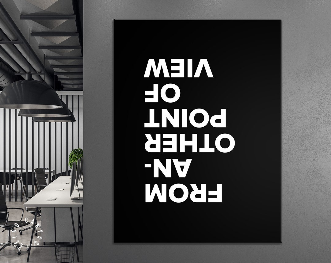 Another Point of View Canvas Print // Office Wall Decor // From Another ...