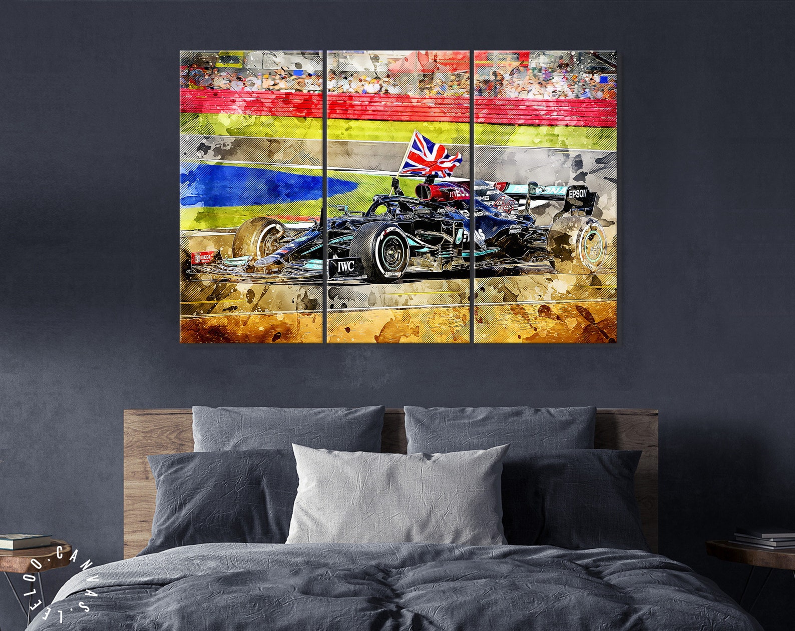Lewis Hamilton F1 Canvas Print // Formula One Driver Lewis - Etsy