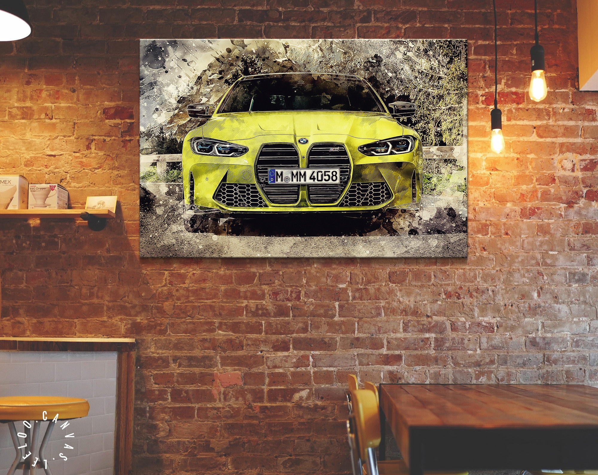 BMW M4 Canvas Print // BMW M4 Coupe G82 // Canvas Wall Art | Etsy