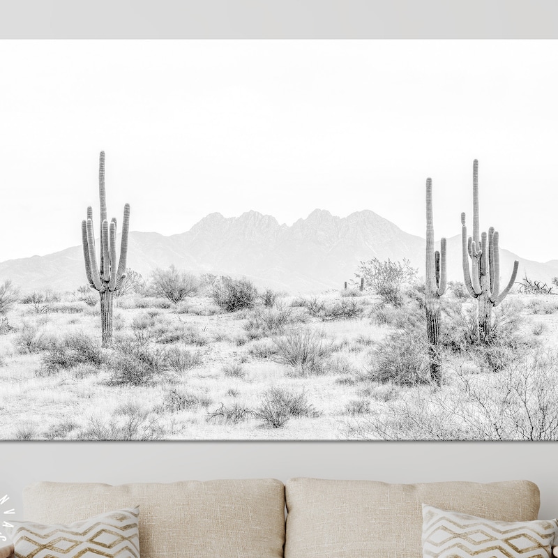 Black White Desert Art - Etsy