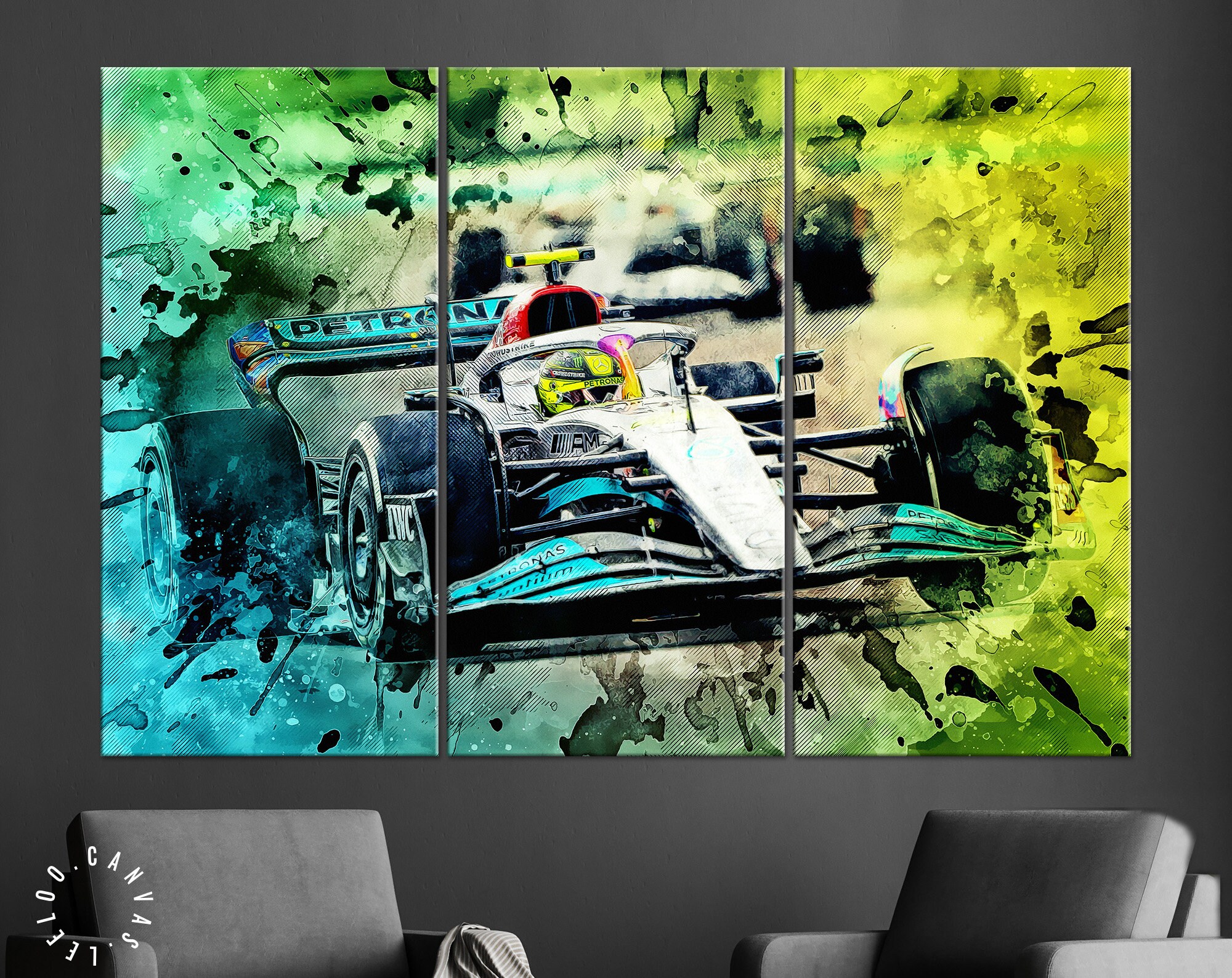 Hamilton F1 2022 Canvas Print // Lewis Hamilton Formula One - Etsy