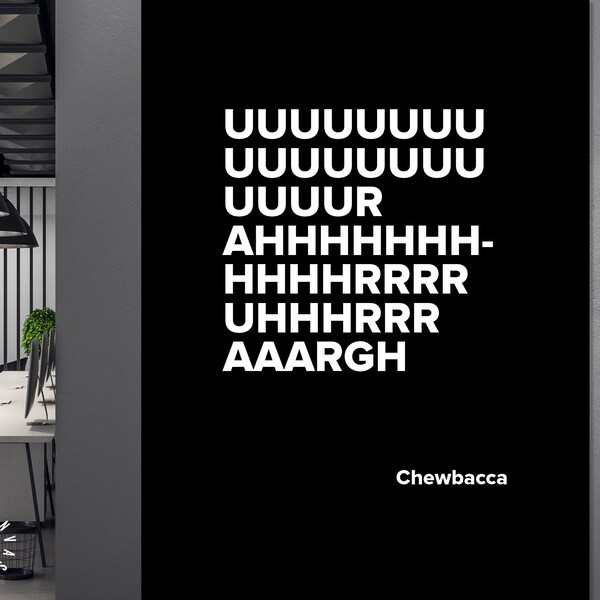 Chewbacca Quote - Etsy