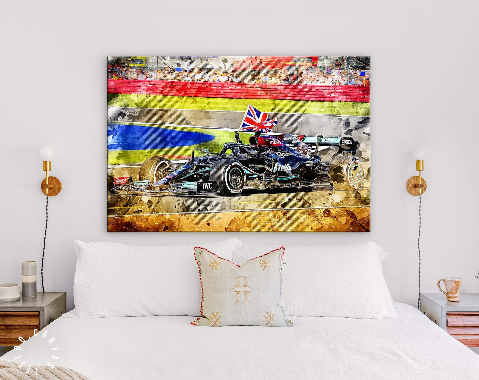 Lewis Hamilton F1 Canvas Print // Formula One Driver Lewis - Etsy