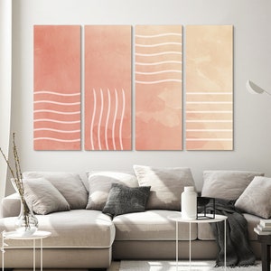 Four Elements Wall Art / Elemental Stones Canvas Print / Water Fire Air ...