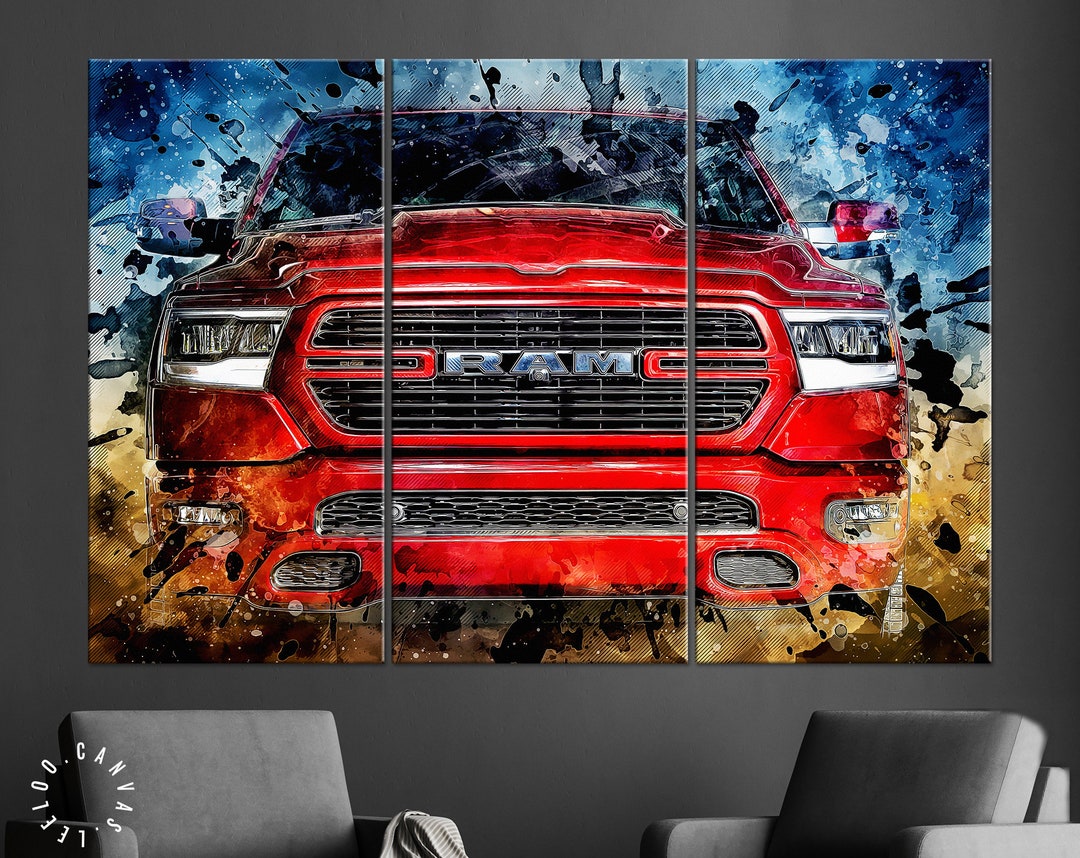 RAM 1500 Canvas Print // Truck of the Year Canvas Wall Decor // Car ...
