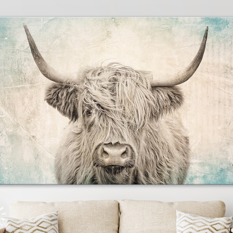 Highland Cow Wall Art - Etsy