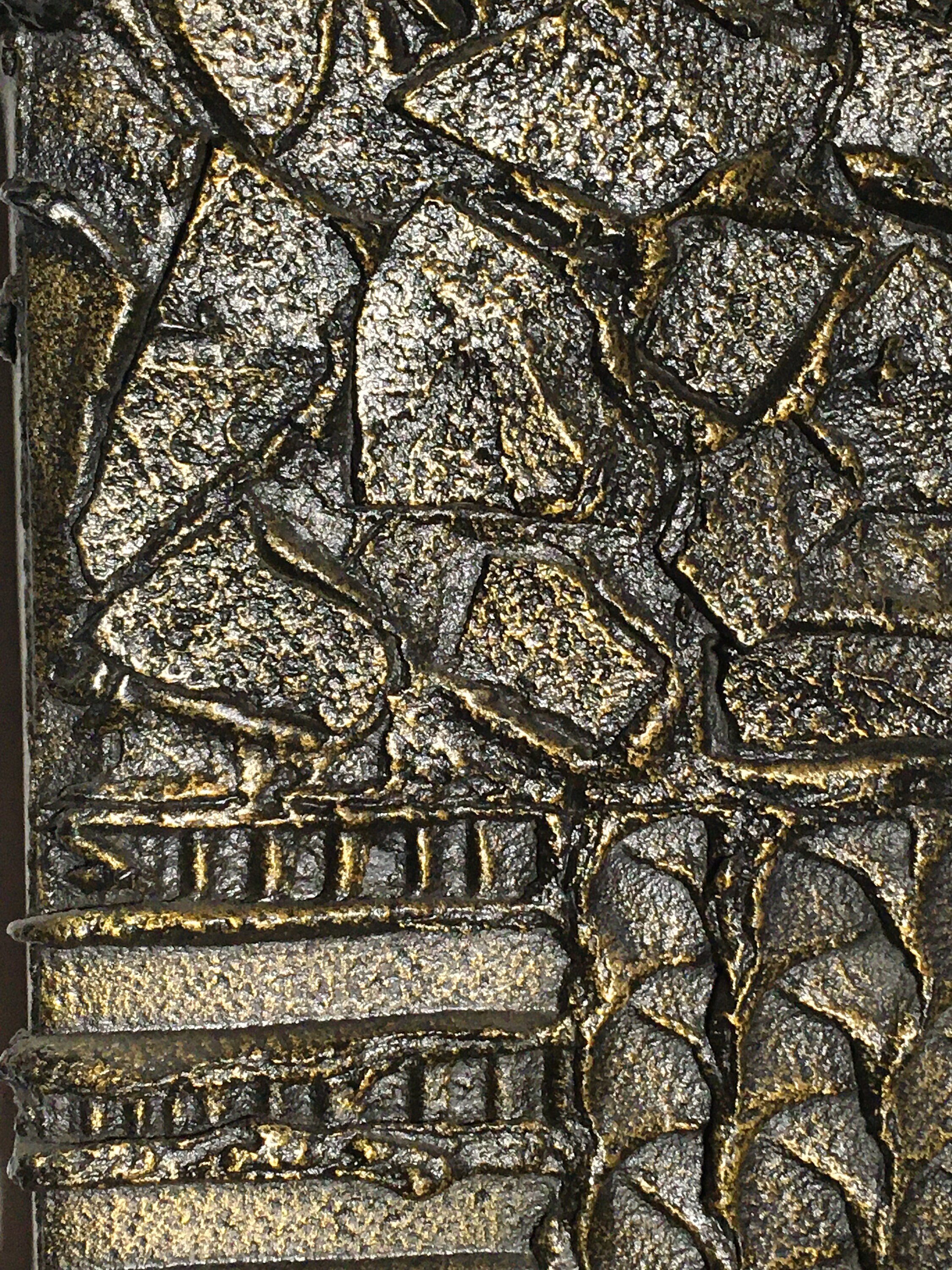 Paul Evans 1972 Sculpted Bronze Wall Unit With Smoke Glass Shelves - Etsy