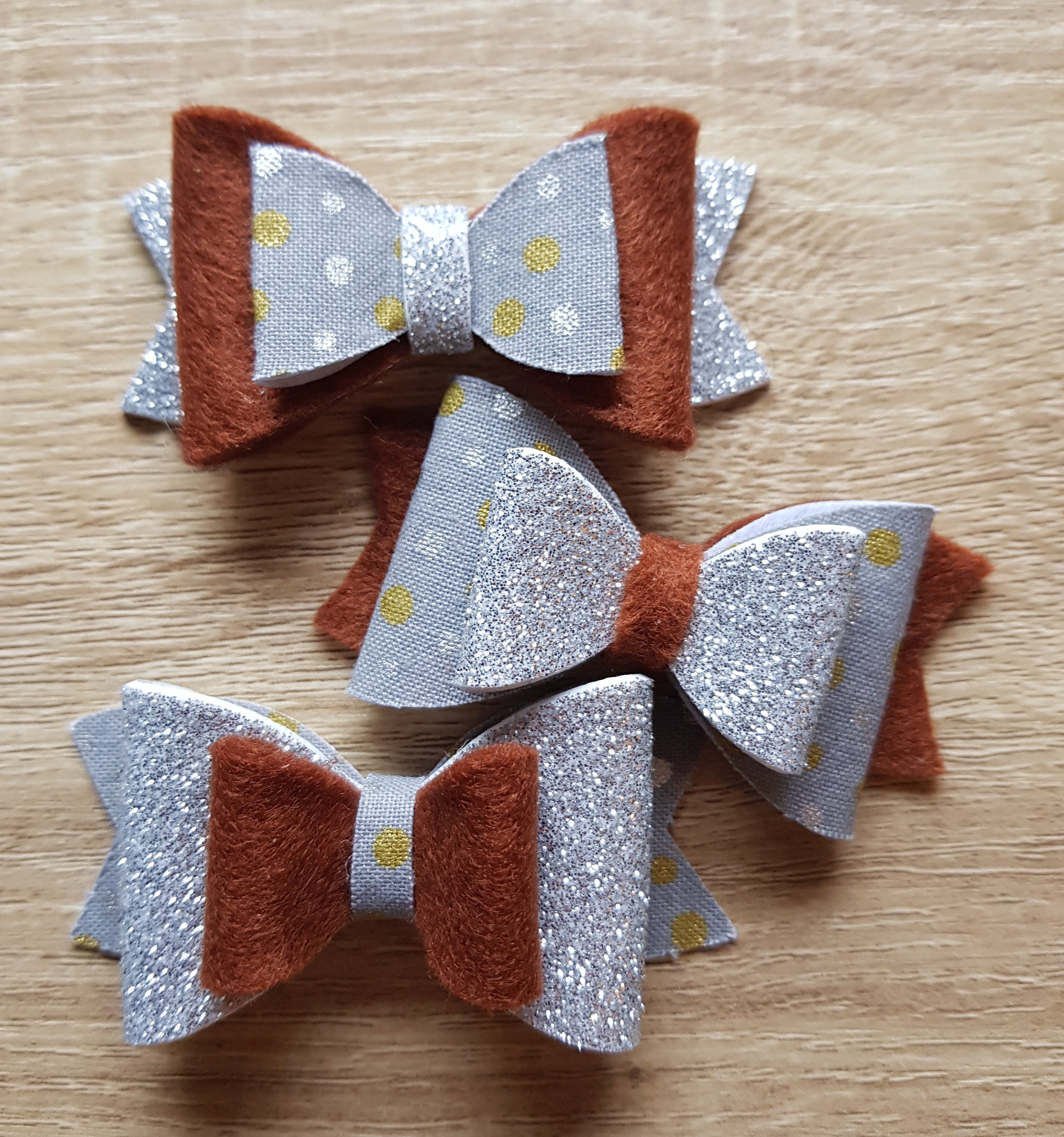 LUNARBOWS Christmas Themed Bows Reindeer Brown Bows Cute - Etsy