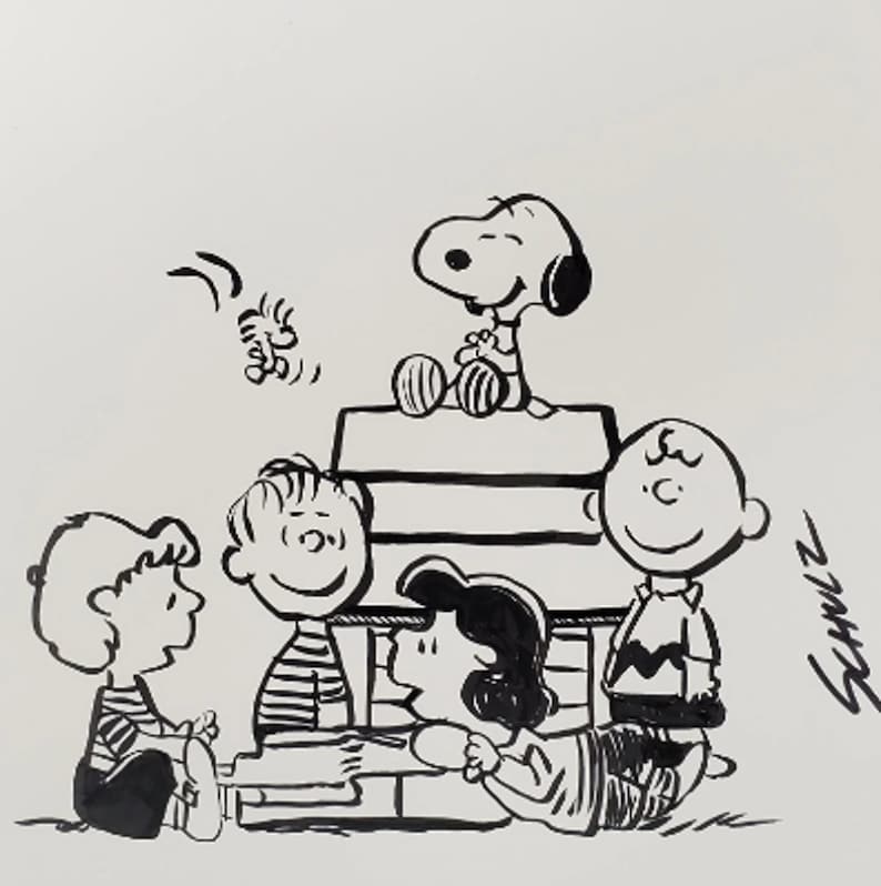 Cartoon Snoopy Art Drawing, Peanuts, Woodstock, Charlie Brown Artwork ...