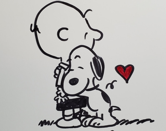 Cartoon Charlie Brown Snoopy Illustration Drawing, Peanuts, Woodstock ...