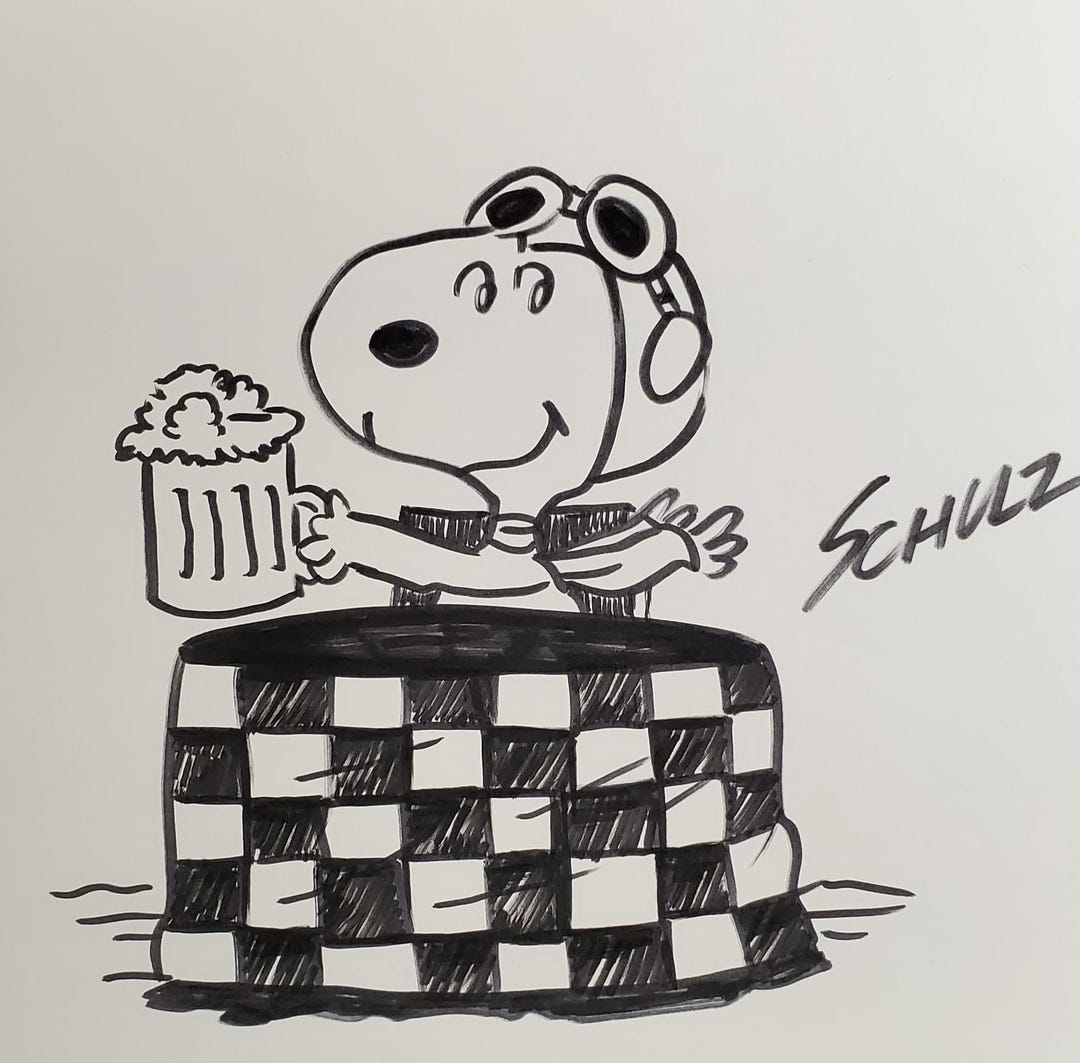 Peanuts Drawing, Art on Paper, Ink Illustration Drawing, Peanuts ...