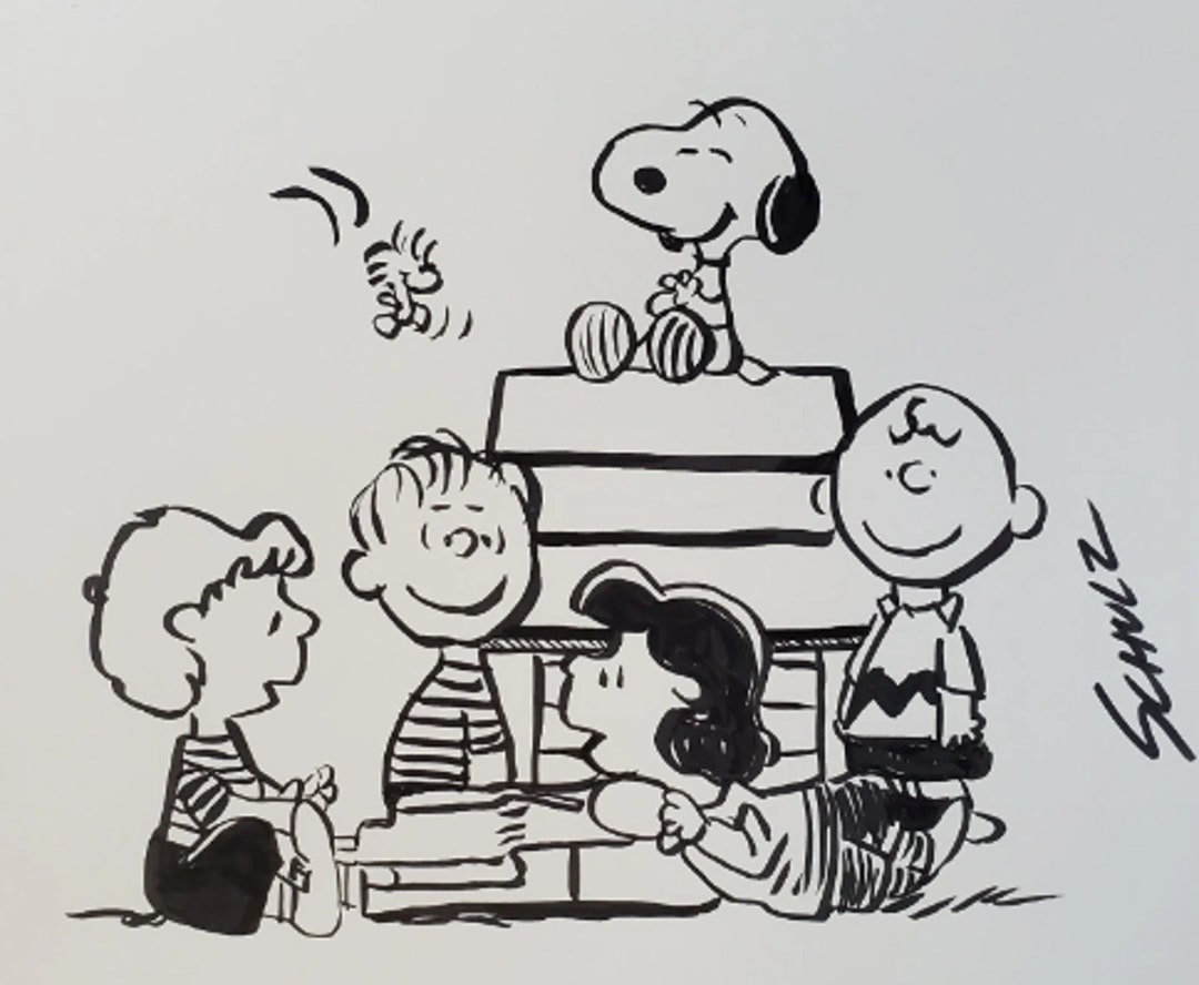Cartoon Snoopy Art Drawing, Peanuts, Woodstock, Charlie Brown Artwork ...