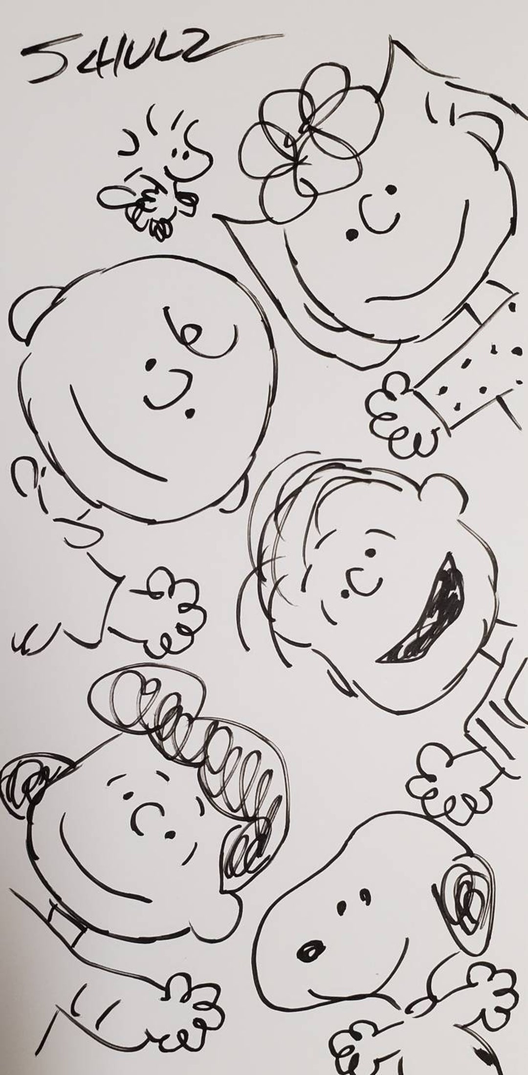 Snoopy Charlie Brown Woodstock Ink Drawing Peanuts Ink Art - Etsy