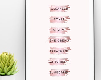 Skincare Routine Printable Skincare Printable - Etsy