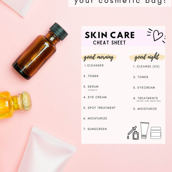 Skincare Printable - Etsy