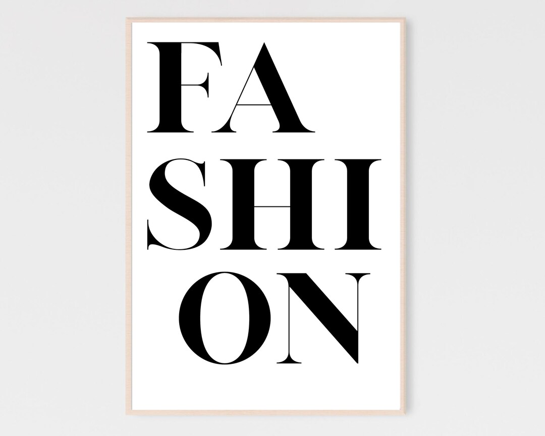 Fashion Print | Digital Download | Fashion Poster | Modern Fashion ...
